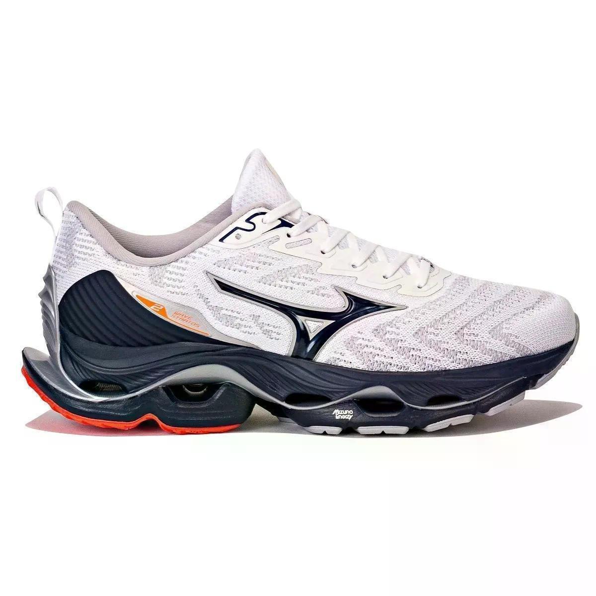 Tenis Mizuno Wave Stratos 2 Masculino - Branco | Netshoes