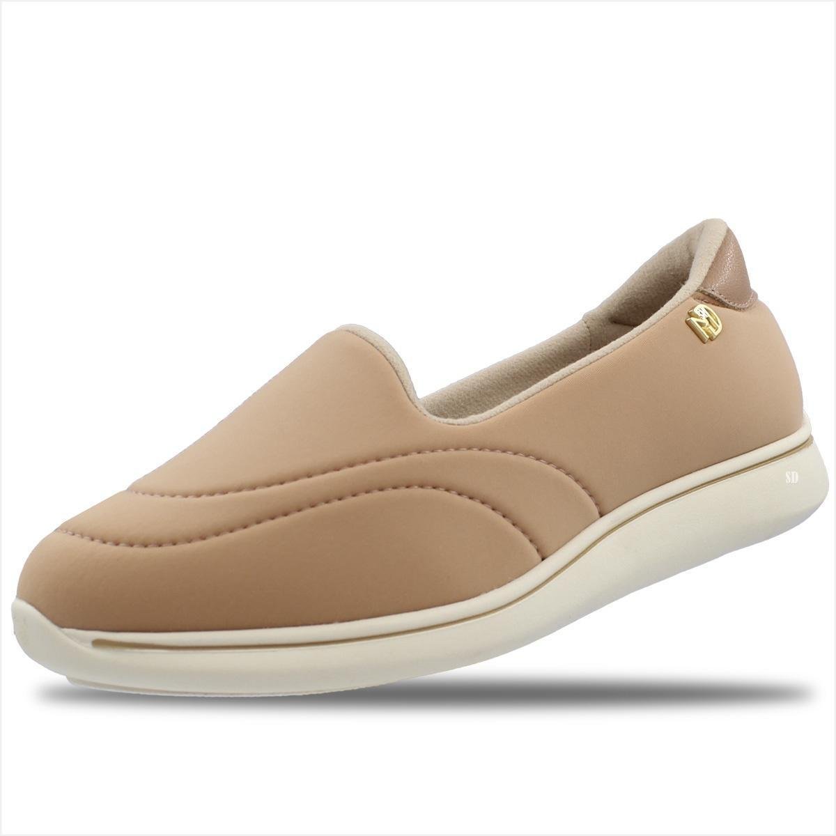 Tênis Modare Feminino Slip On Linha Ultraconforto - Nude | Netshoes