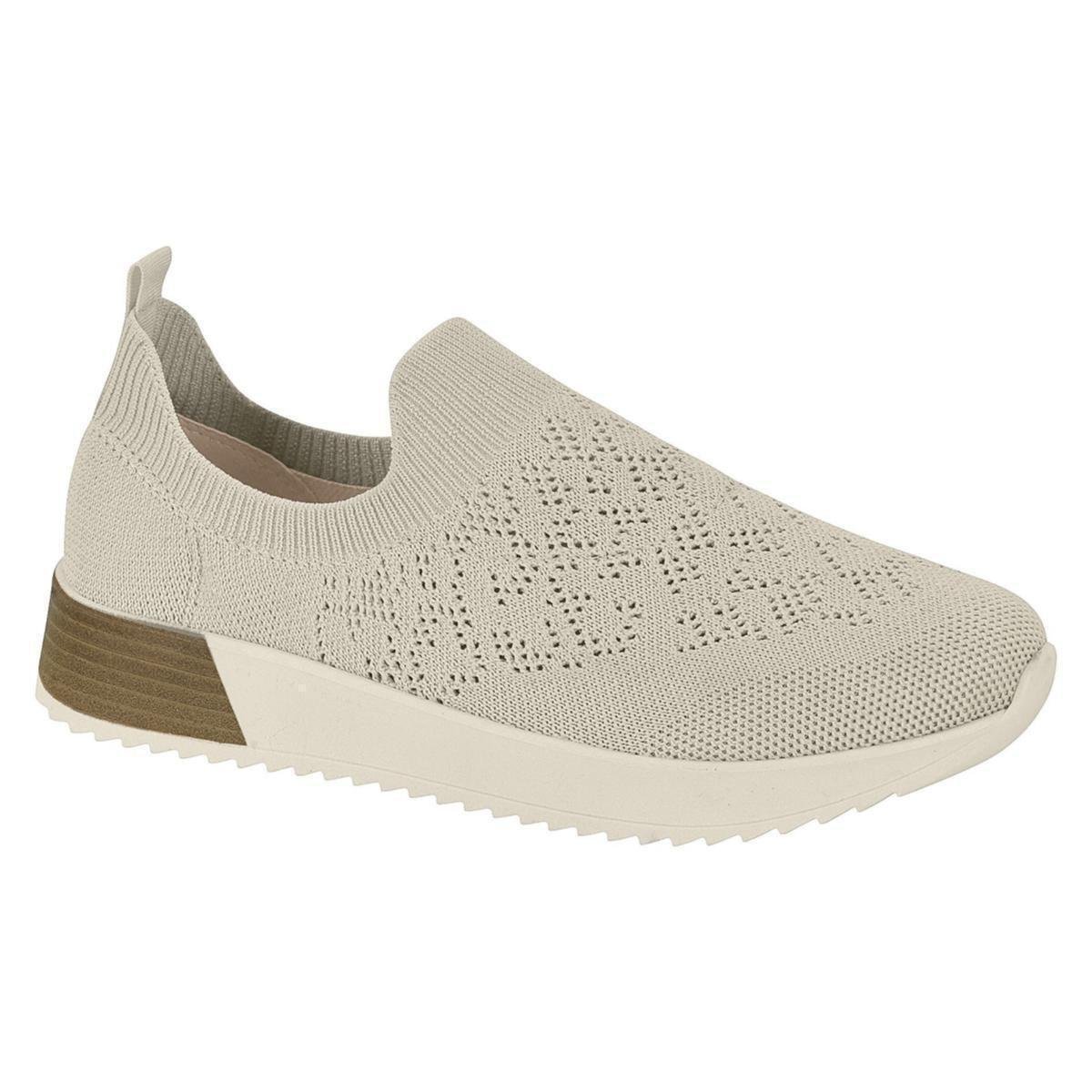 Tenis Modare Ultraconforto 7345.133 Knit Feminino - Bege | Netshoes