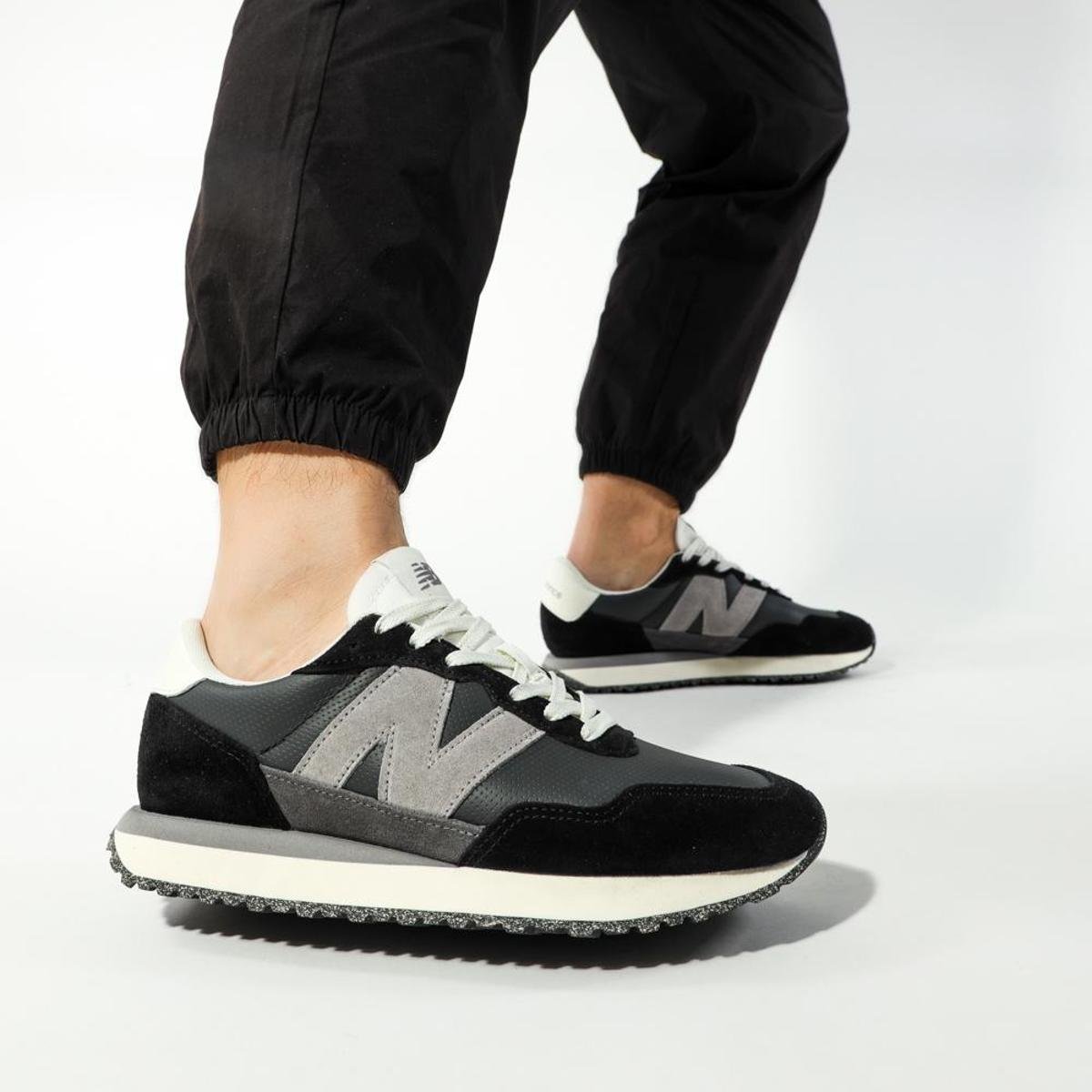 Tênis New Balance Ms237 Preto e Cinza - Cinza | Netshoes