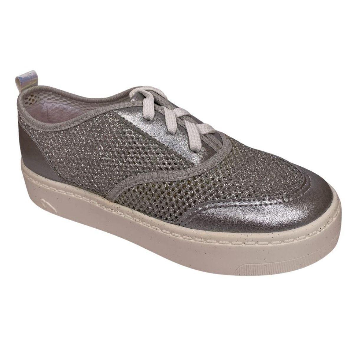 Tenis Pampili Tweenie 501006 Prata 36 - Prata | Netshoes