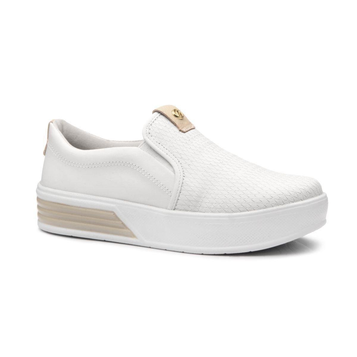 Tênis Pegada Feminino em Couro 100% Original 212422 - Branco | Netshoes