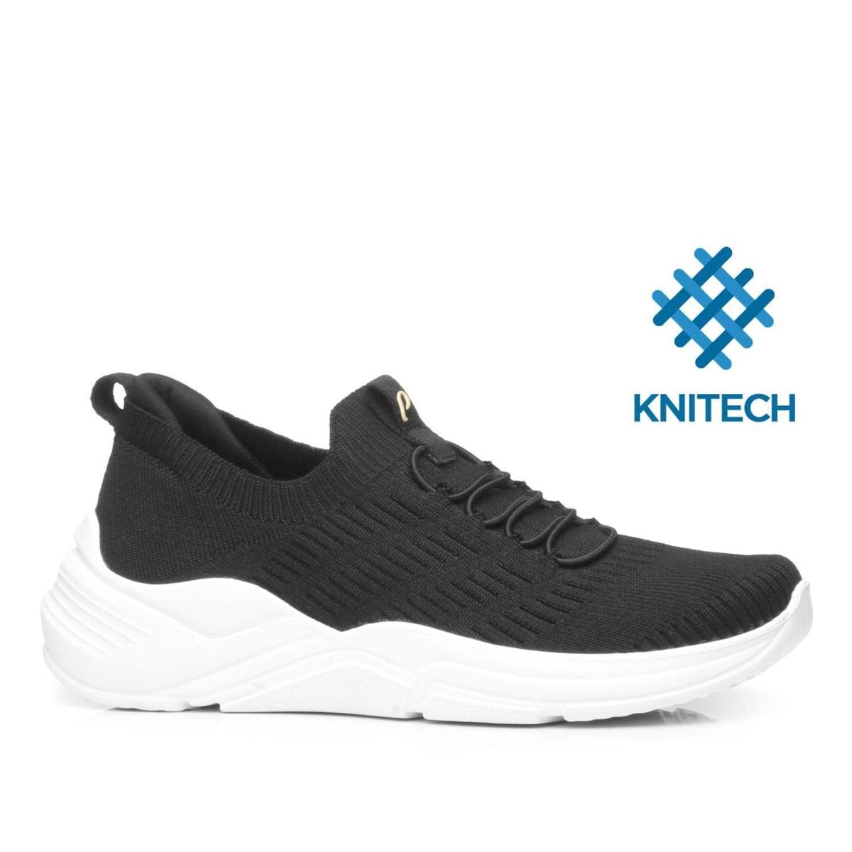 Tenis Pegada Feminino em Tecido Preto 218832-05 - Preto | Netshoes