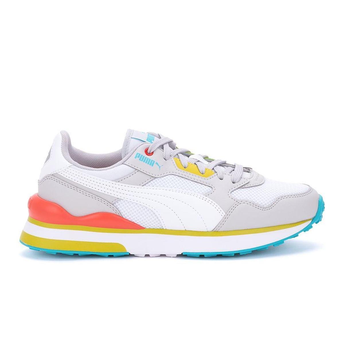 Tênis Puma R78 FUTR Gray Violet/White P3748907.35 - Cinza | Netshoes