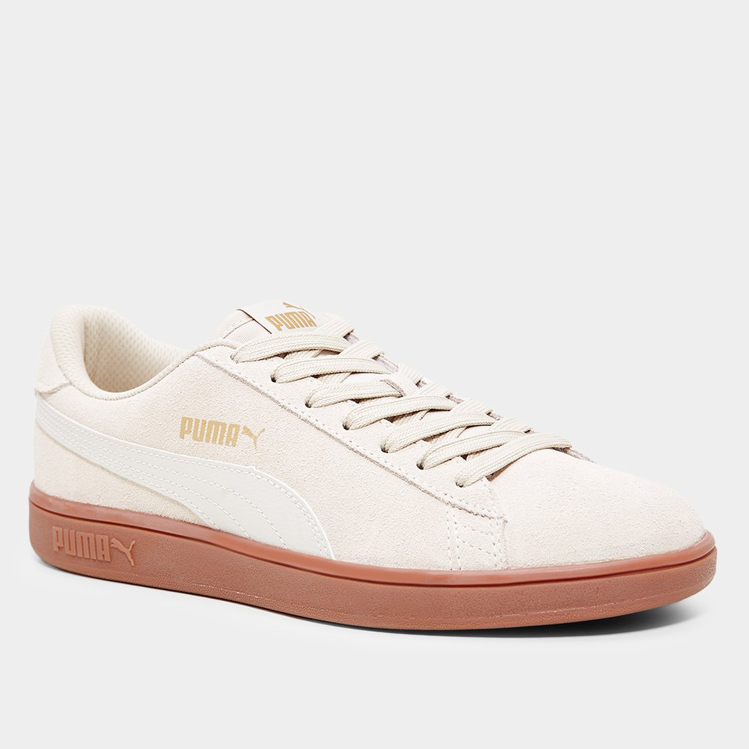 Tênis Puma Smash V2 Masculino - Bege | Netshoes