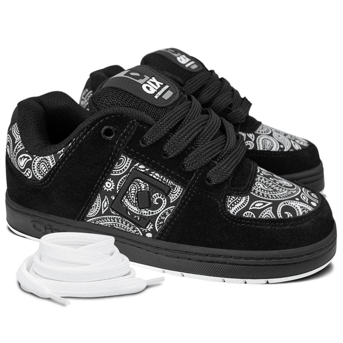 Tênis Qix 90s OG Preto - Branco | Netshoes