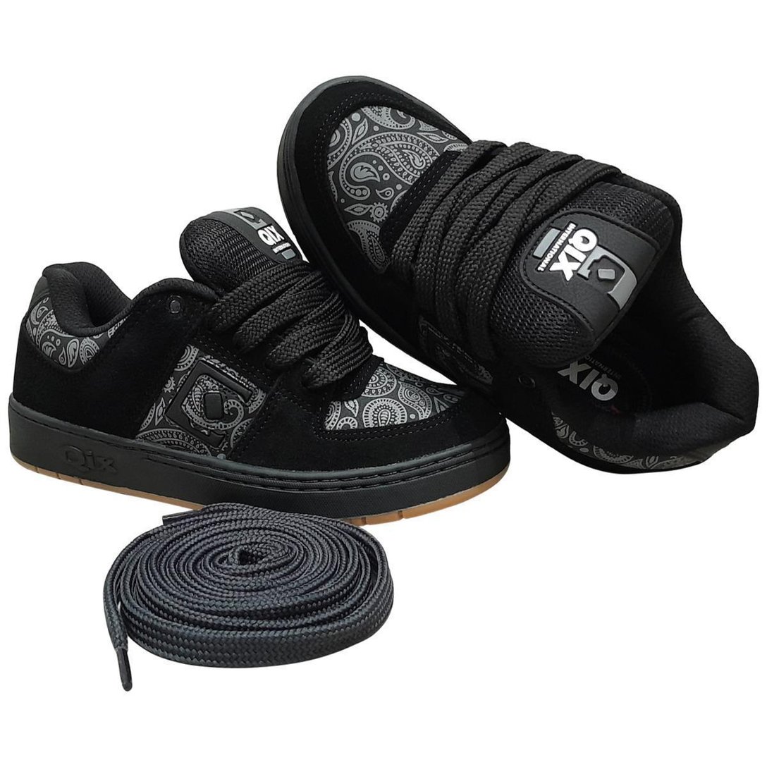 Tênis Qix 90s Og Tribal Paisley Edição Quickstrike Color - Preto+Marrom ...
