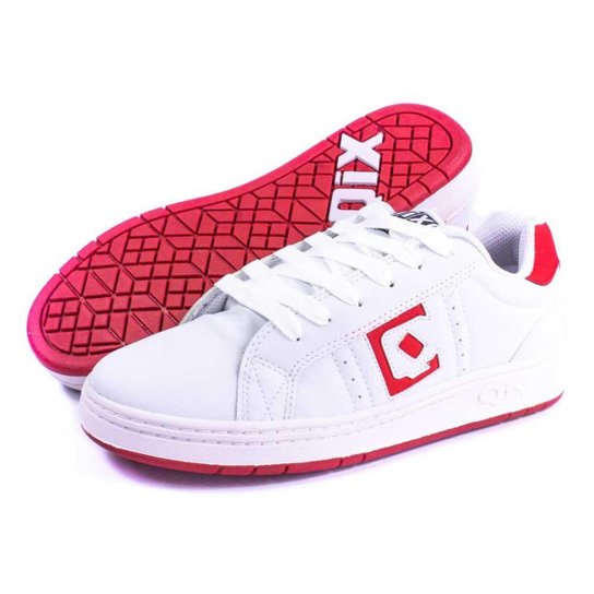TENIS QIX COMBAT 52010008 BRANCO/VERMELHO - Branco | Netshoes