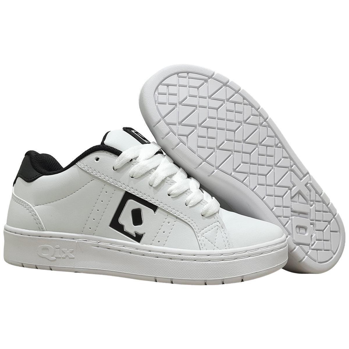 Tênis Qix Combat Slim Sintético Masculino Skate Original - Branco ...