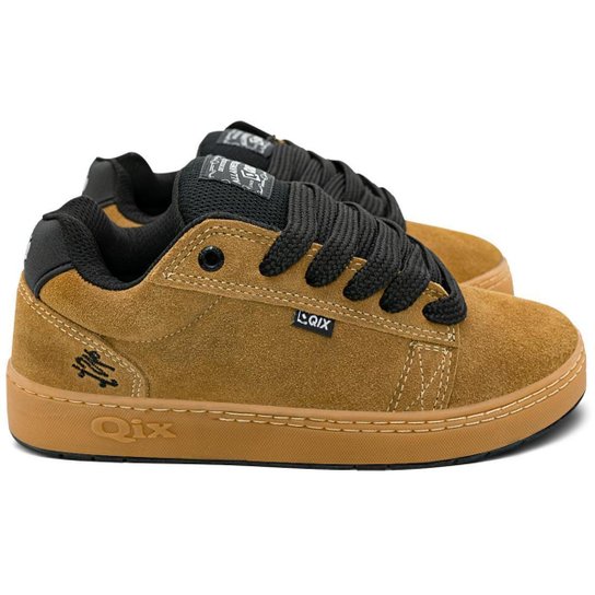 Tênis Qix Pro Model Allan Mesquita x Chorão Caramelo Gum - Marrom | Netshoes