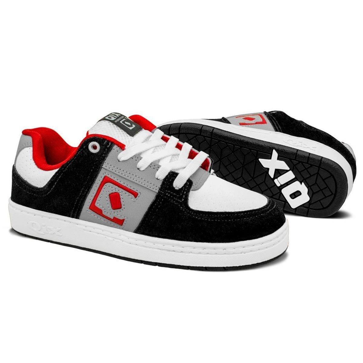 Tênis Qix Skate Retrô 90s Branco Vermelho - Preto | Netshoes