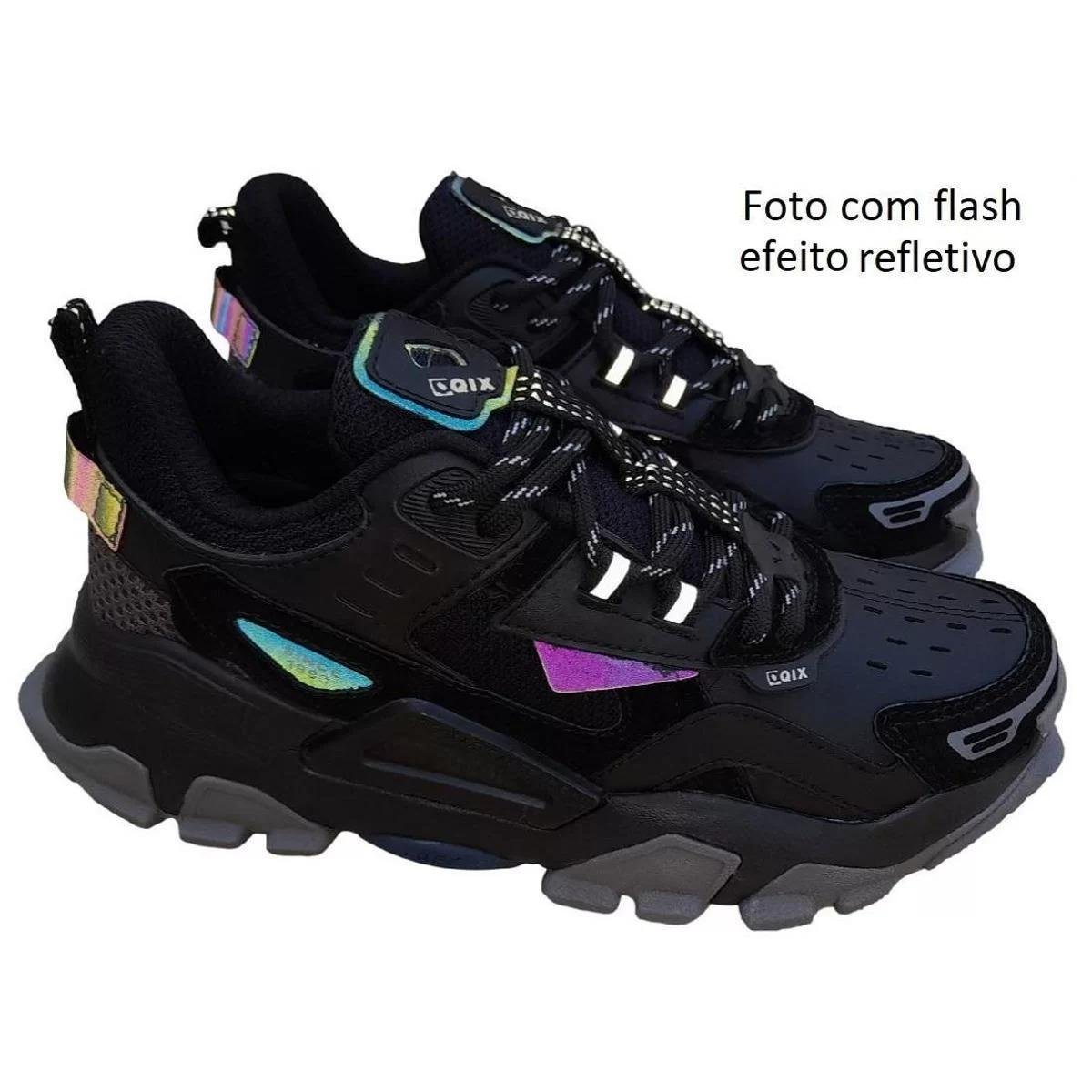 Tênis Qix Trek Refletivo - Preto | Netshoes