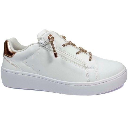 Tênis Ramarim Napa Brilho 23-76222 Feminino - Branco | Netshoes
