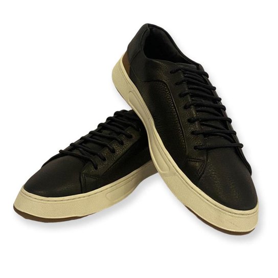 Tênis Reserva Go Preto Couro - Preto | Netshoes
