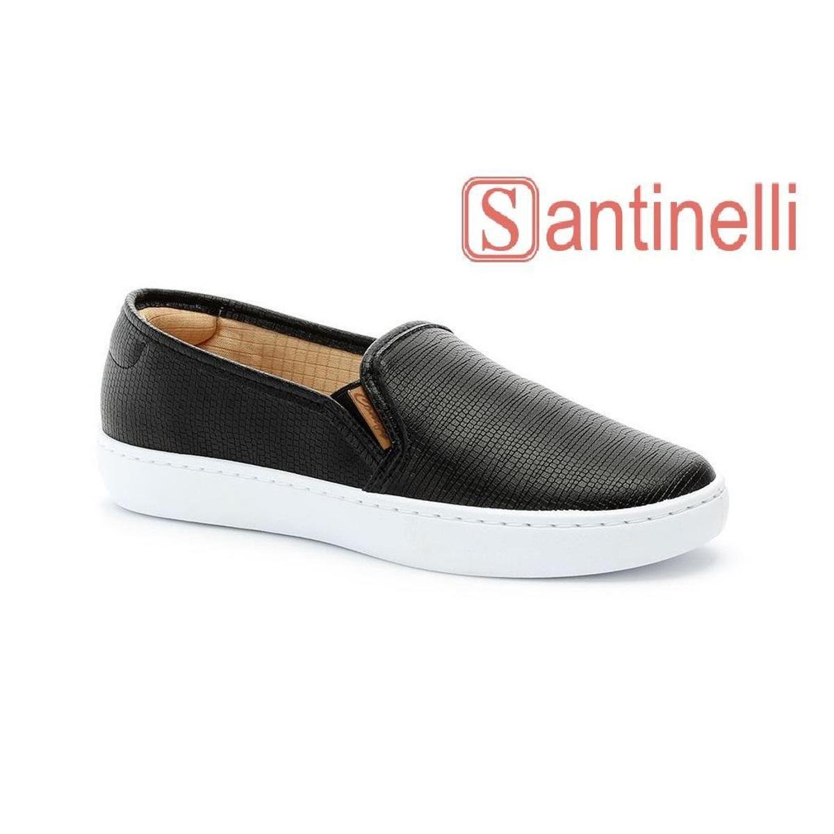 Tênis Santinelli Calce Fácil - Preto | Netshoes