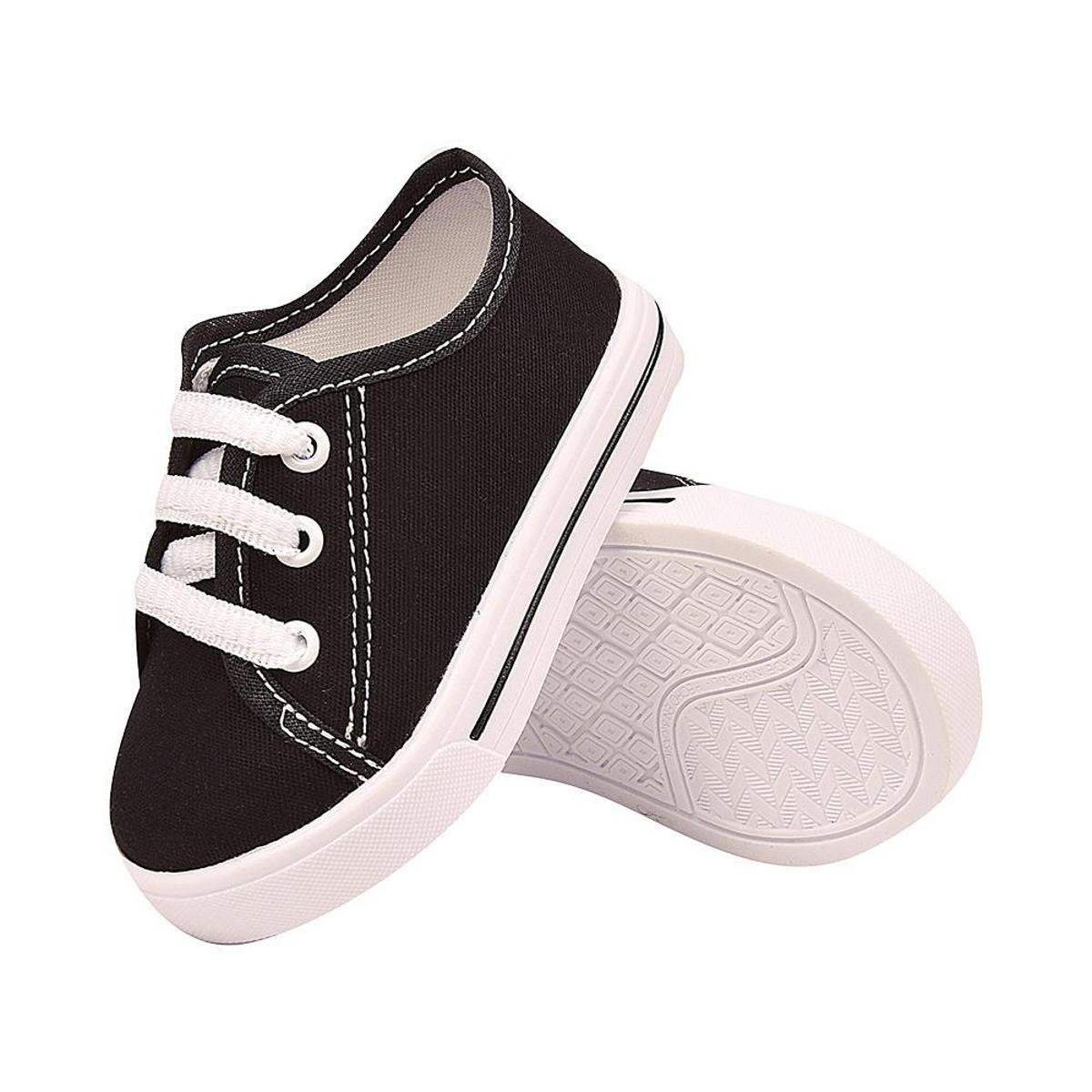 Tênis Sapatinho de Criança Varios Tamanhos Tamanho Certo - Preto | Netshoes