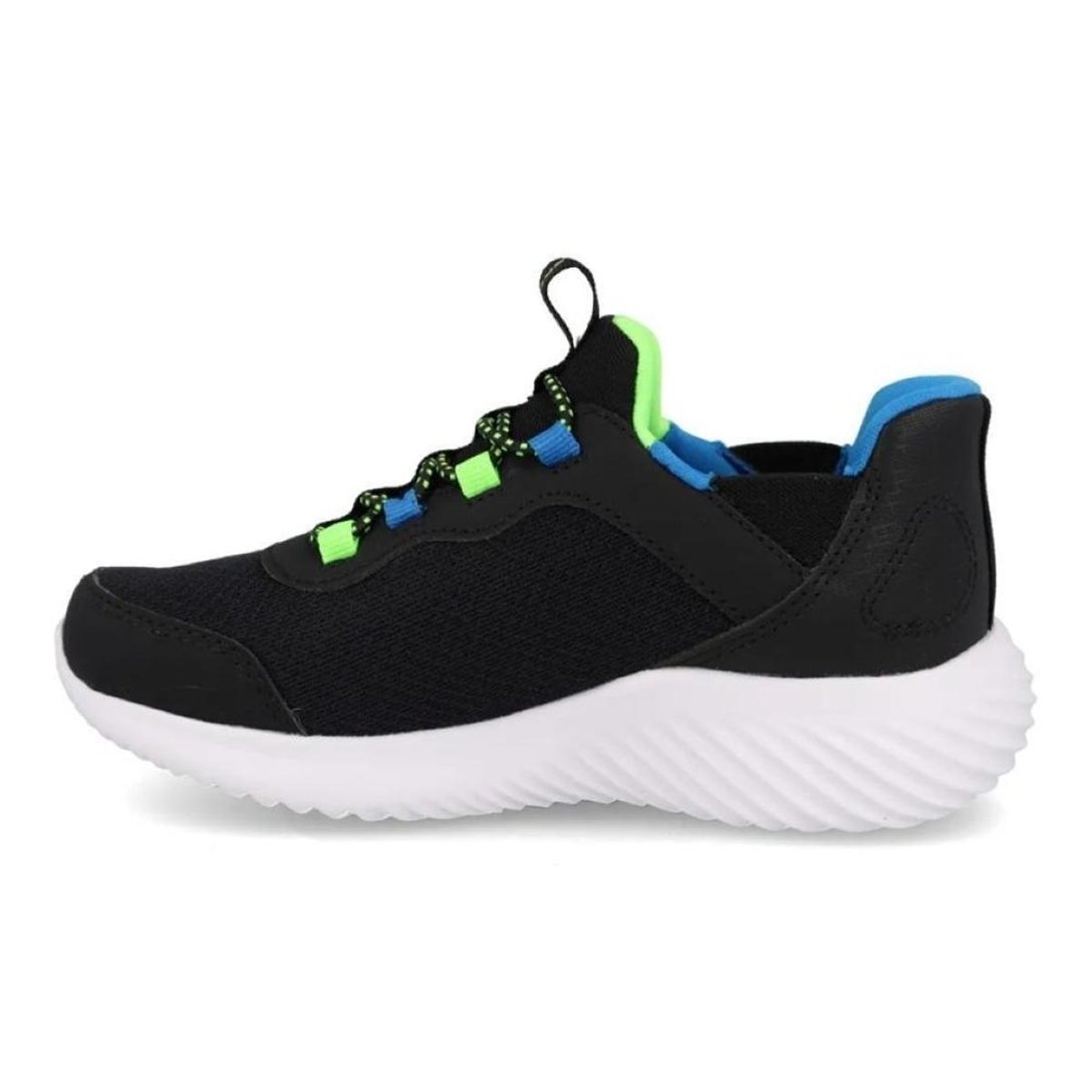 Tênis Skechers Infantil Bounder Brisk Burst Preto - Preto | Netshoes