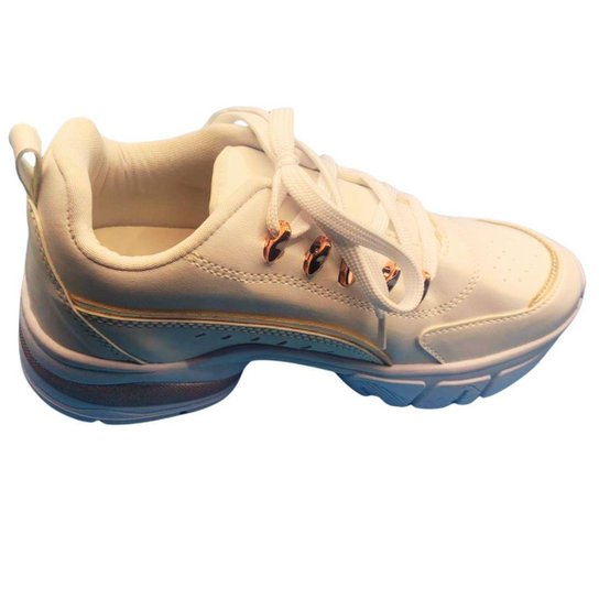 Tênis Skynner Chunky Sneaker Branco e Cobre - Cobre | Netshoes