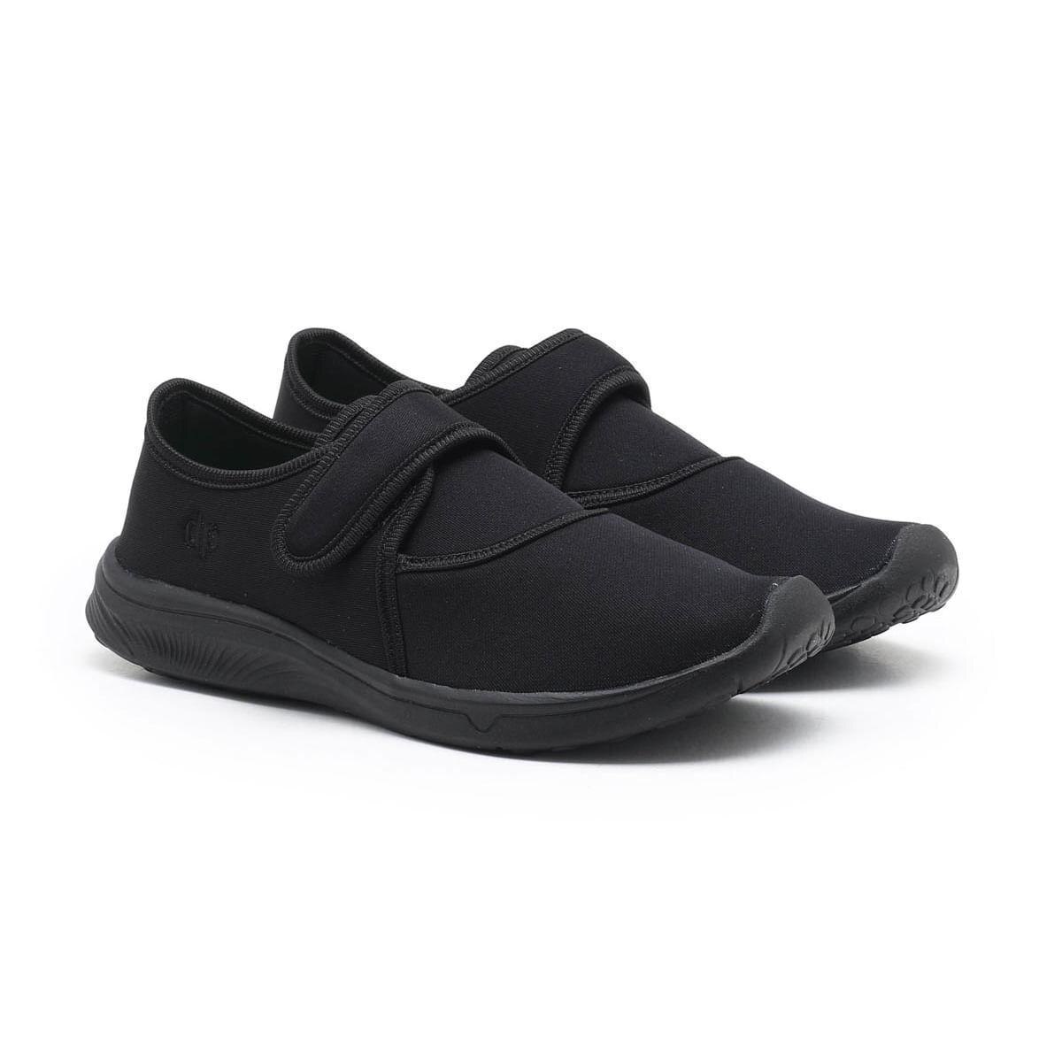 Tênis Slip On Calce Fácil Feminino Disport - Preto | Netshoes