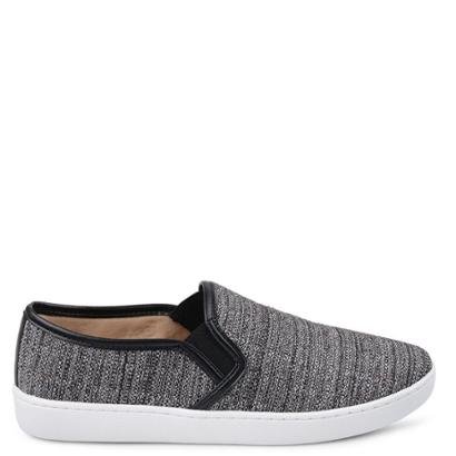 TÊNIS SLIP ON SIMPLE LINHO PRETO PRETO/36 - Preto | Netshoes