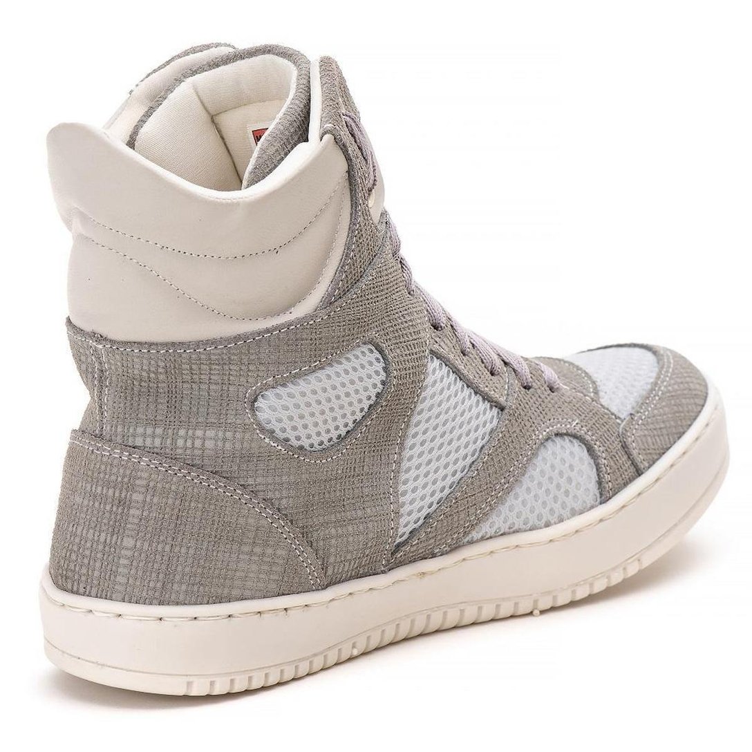 Tenis Sneaker Feminino Botinha Treino Academia Cano Alto - Bege | Netshoes