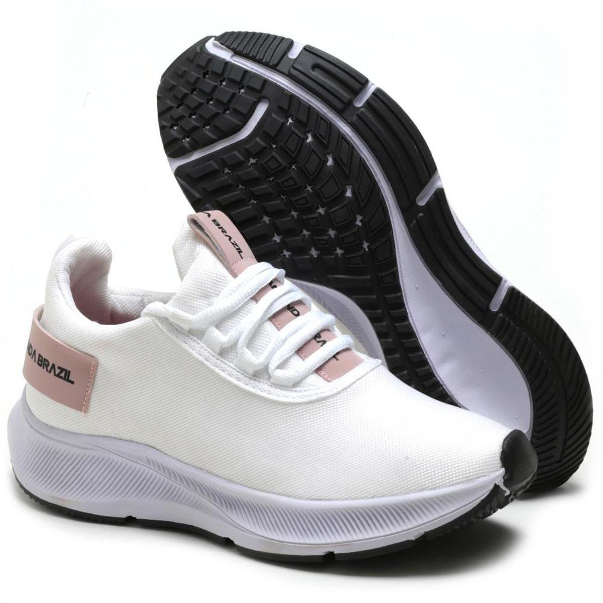 Tênis super leve e macio Amanda Brazil - Branco | Netshoes