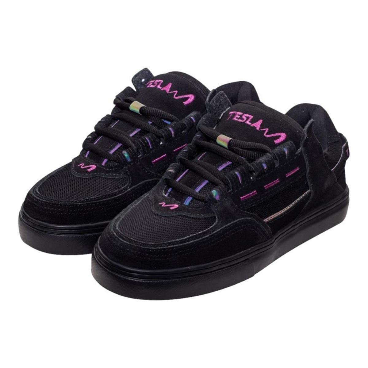 TÊNIS TESLA - COIL PURPLE REFLETIVO - Preto | Netshoes