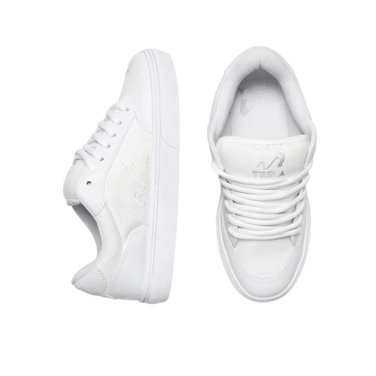Tênis Tesla Flow All White- Tesla - Branco | Netshoes