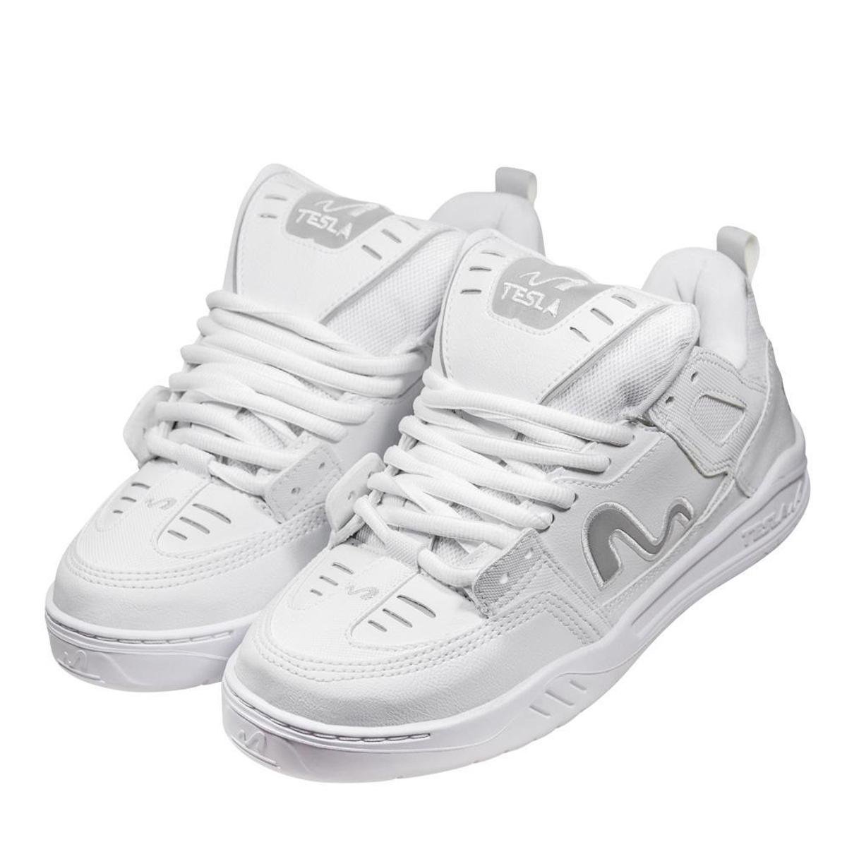 Tênis Tesla Nine All White - Branco - Branco | Netshoes