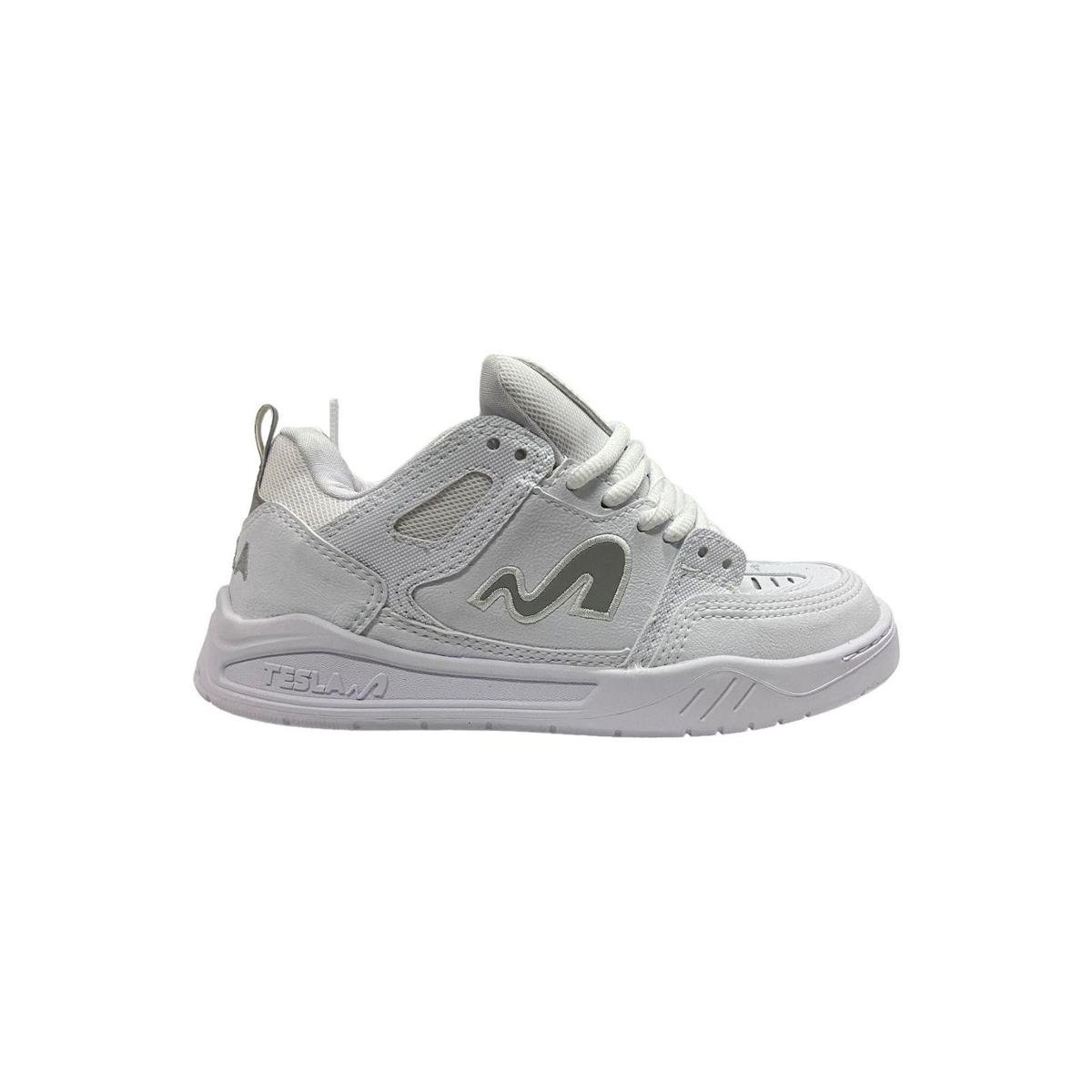 TENIS TESLA NINE ALL WHITE - Branco | Netshoes