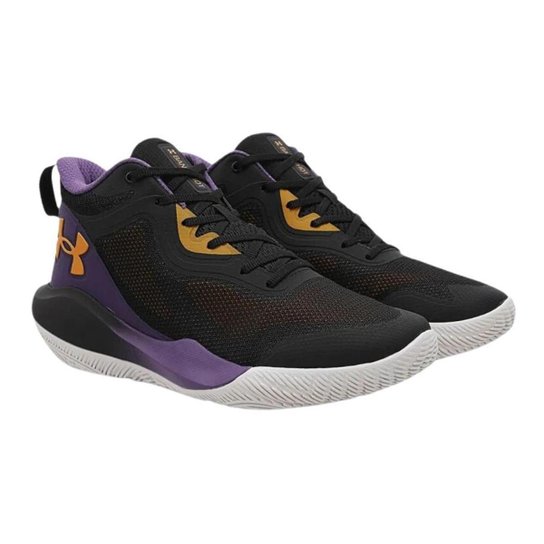 Tênis Under Armour Bankshot Basquete Preto e Roxo - Masculino 48 ...