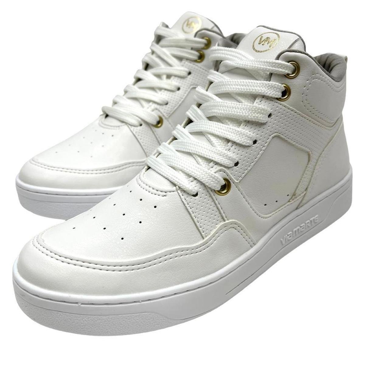 Tênis Via Marte Botinha Casual - Branco | Netshoes