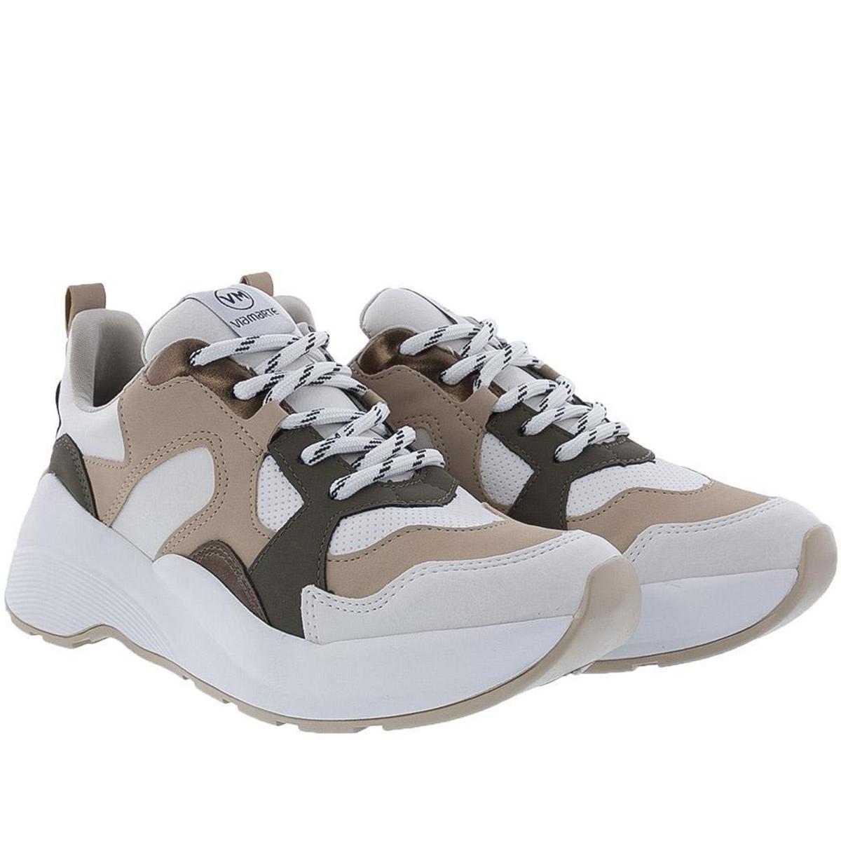Tênis Via Marte Chunky Feminino Branco 205842 - Branco | Netshoes