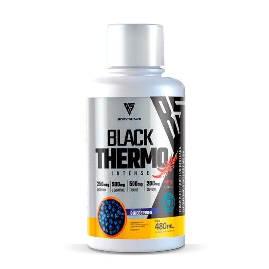 Termogênico Black Thermo Intense Líquido 480ml Body Shape - undefined ...
