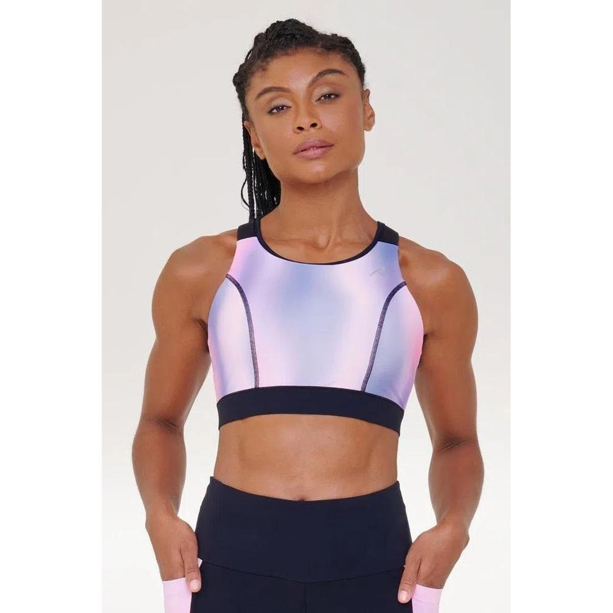 Top Authen Grit Relâmpago Nadador Feminino - Rosa | Netshoes