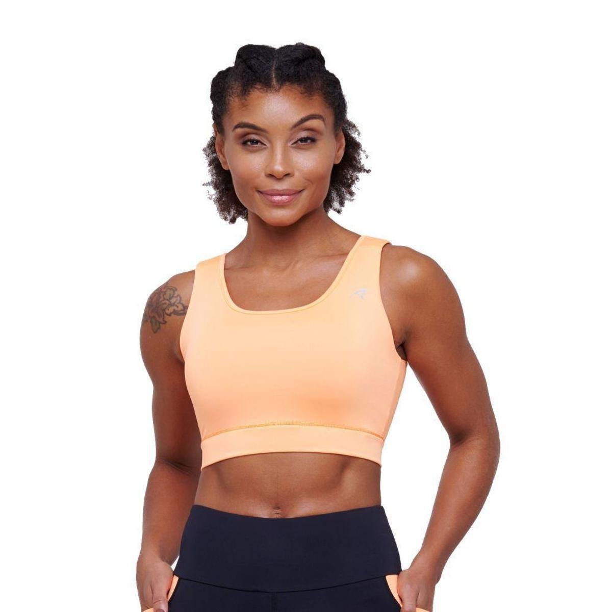 Top Authen Grit Reto Gear Feminino - Amarelo | Netshoes