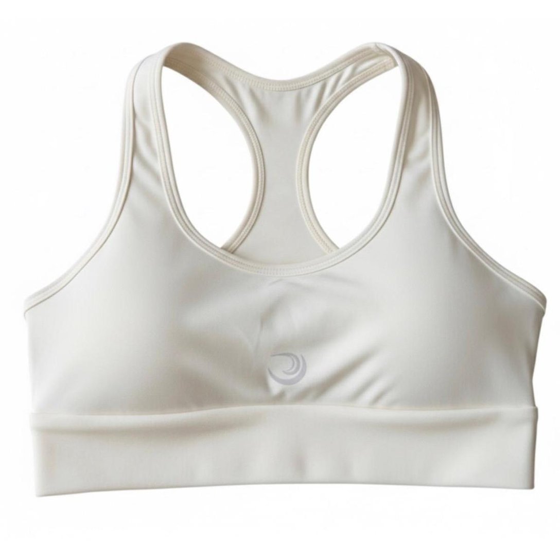 Top Feminino Costas Meia Lua Yoga Pilates Summer OFF WHITE - Branco ...
