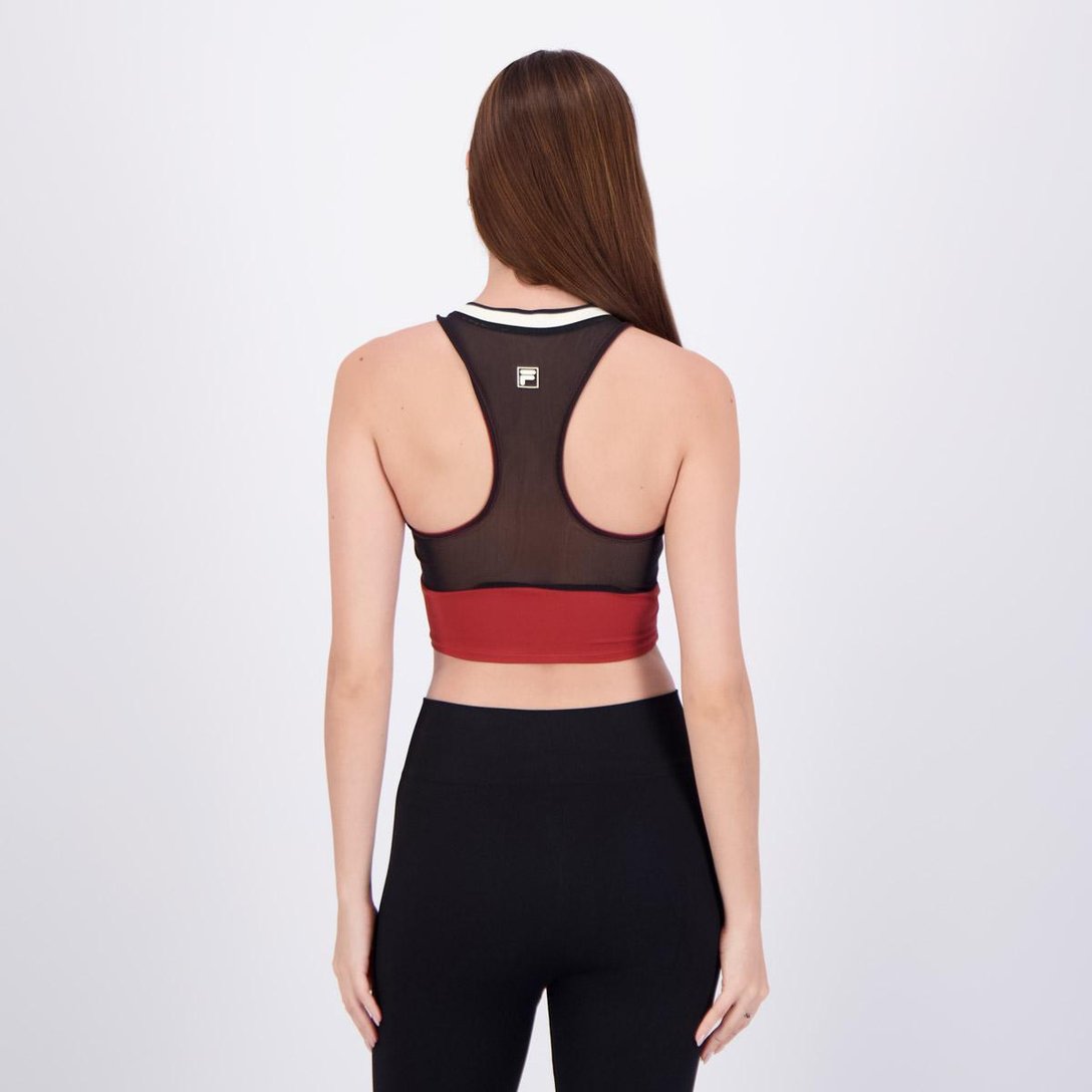 Top Fila Match Ao Feminino - Vermelho | Netshoes