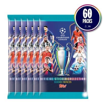 Topps Kit 60 Envelopes Figurinha UEFA Champions League 24/25 - Colorido ...