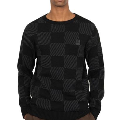 Tricot DC Shoes Plaid WT26 Masculina - Preto | Netshoes