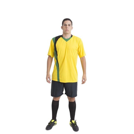Uniforme Completo PSG 14 de Linha e 1 Goleiro Ref 1339 - Amarelo | Netshoes