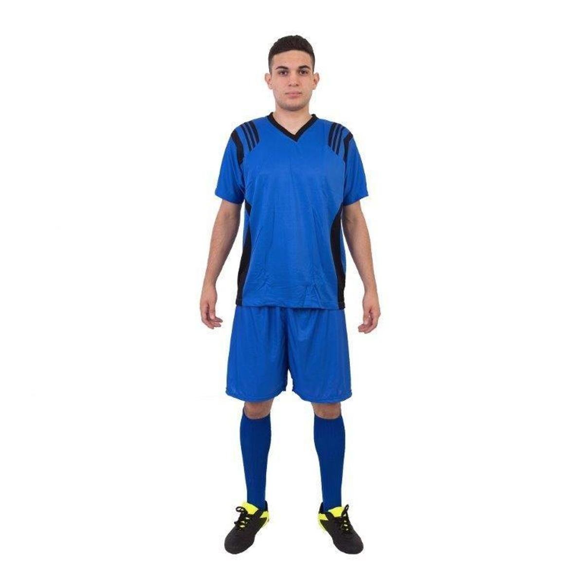Uniforme Completo Roma 18 de Linha e 2 Goleiros Ref 10509 - Azul | Netshoes