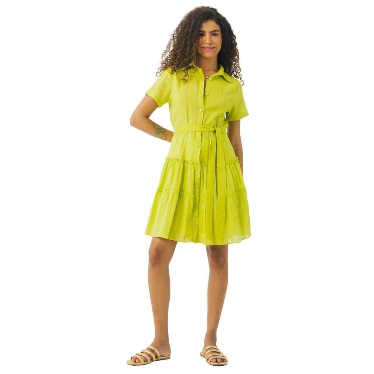 Vestido Curto Maria Laura Com Faixa Allmaria - Verde | Netshoes