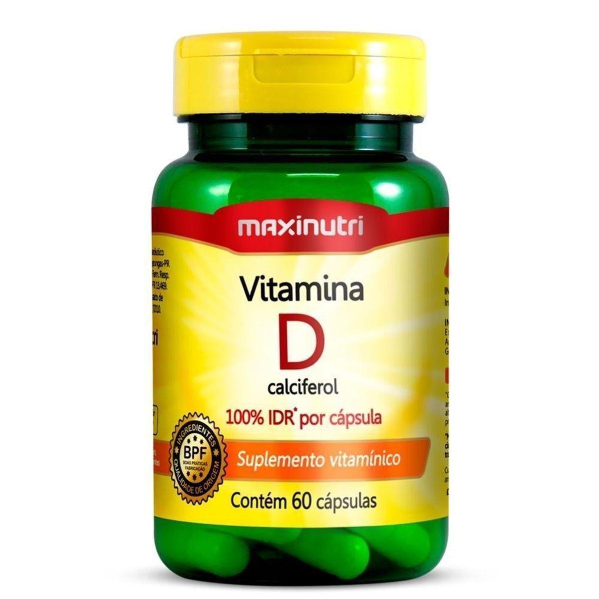 Vitamina D - 60 cápsulas - Maxinutri - Sem Sabor | Netshoes