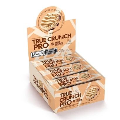 Wafer True Crunch Pro - Caixa com 12 Unidades de 25g Chocolate Branco ...