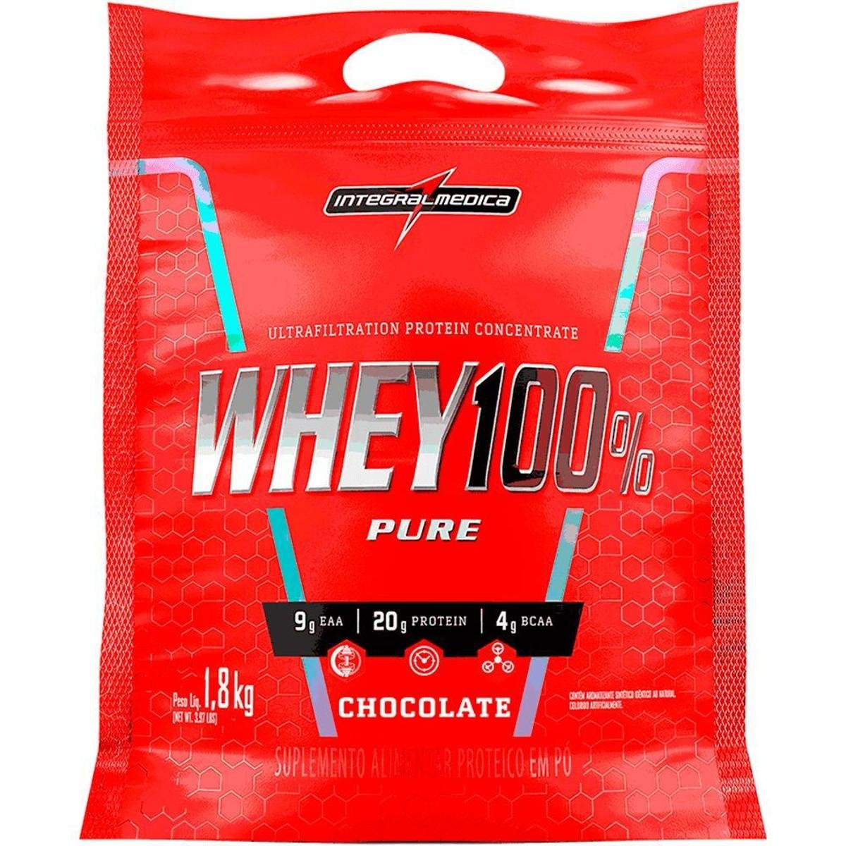 Whey 100% Pure 1,8kg - Integralmedica - Coco | Netshoes