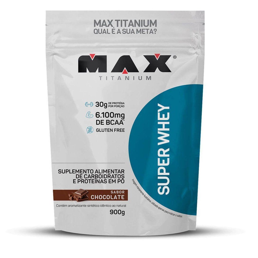 Whey 900g Max Titanium - Chocolate | Netshoes