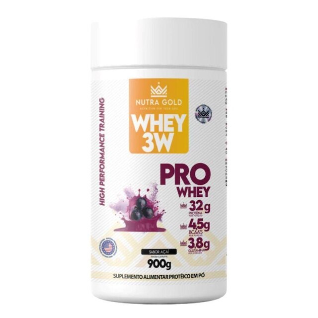 Whey Isolado Concentrado 3w Acai 900g - Nutra Gold - undefined | Netshoes