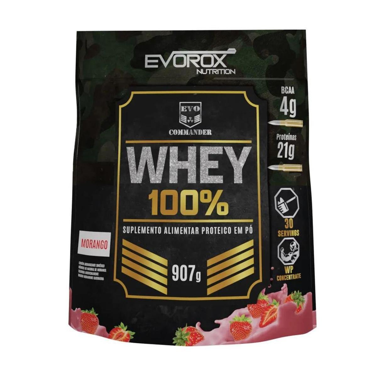 Whey Protein 100% Evo Commander 907g - Evorox Nutrition - undefined ...