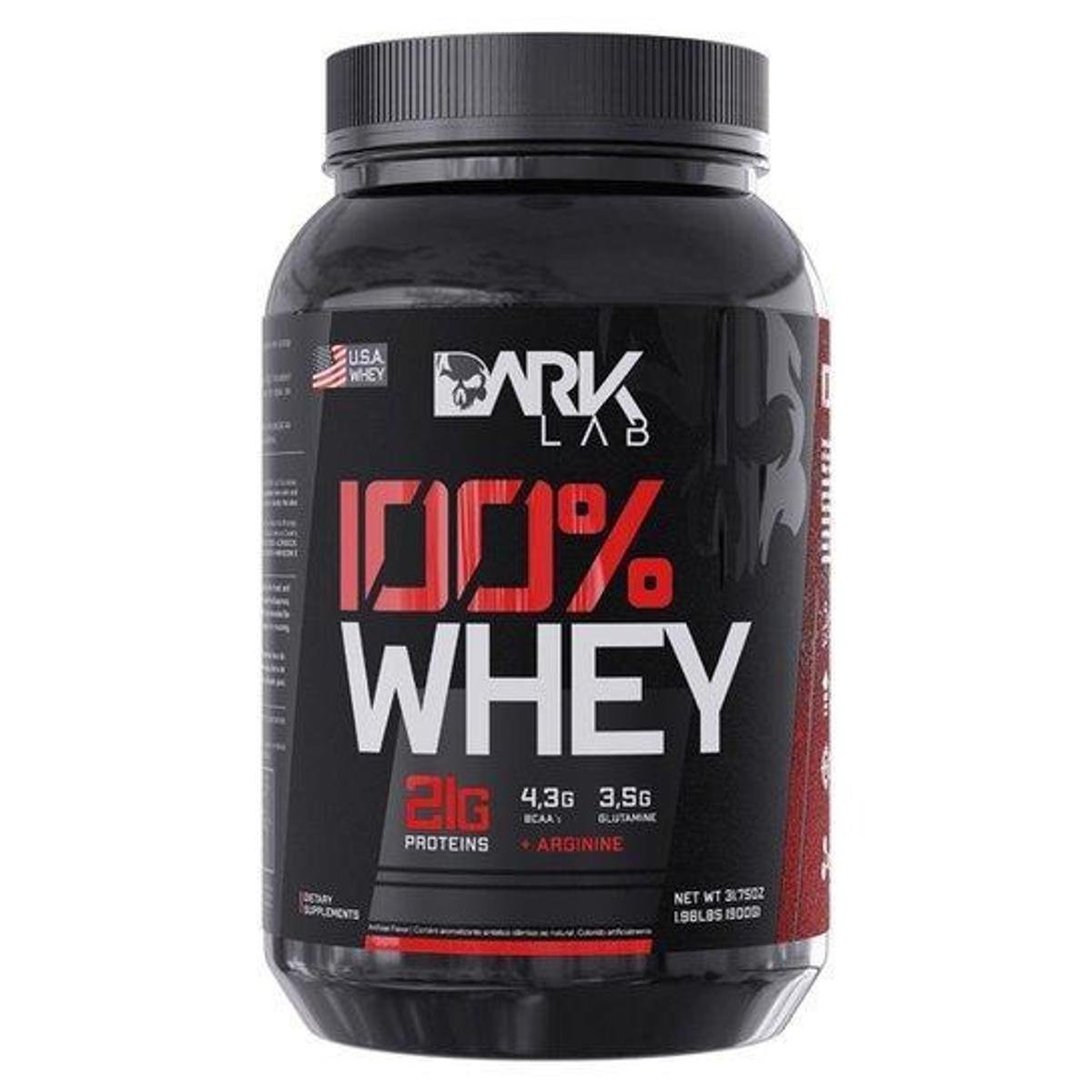 Whey protein 100%concentrado 900g Dark lab - Baunilha | Netshoes